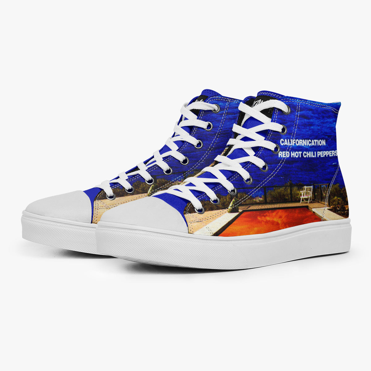 Tênis Cano Alto Azul Rock N Roll Red Hot Chili Peppers Californication ...