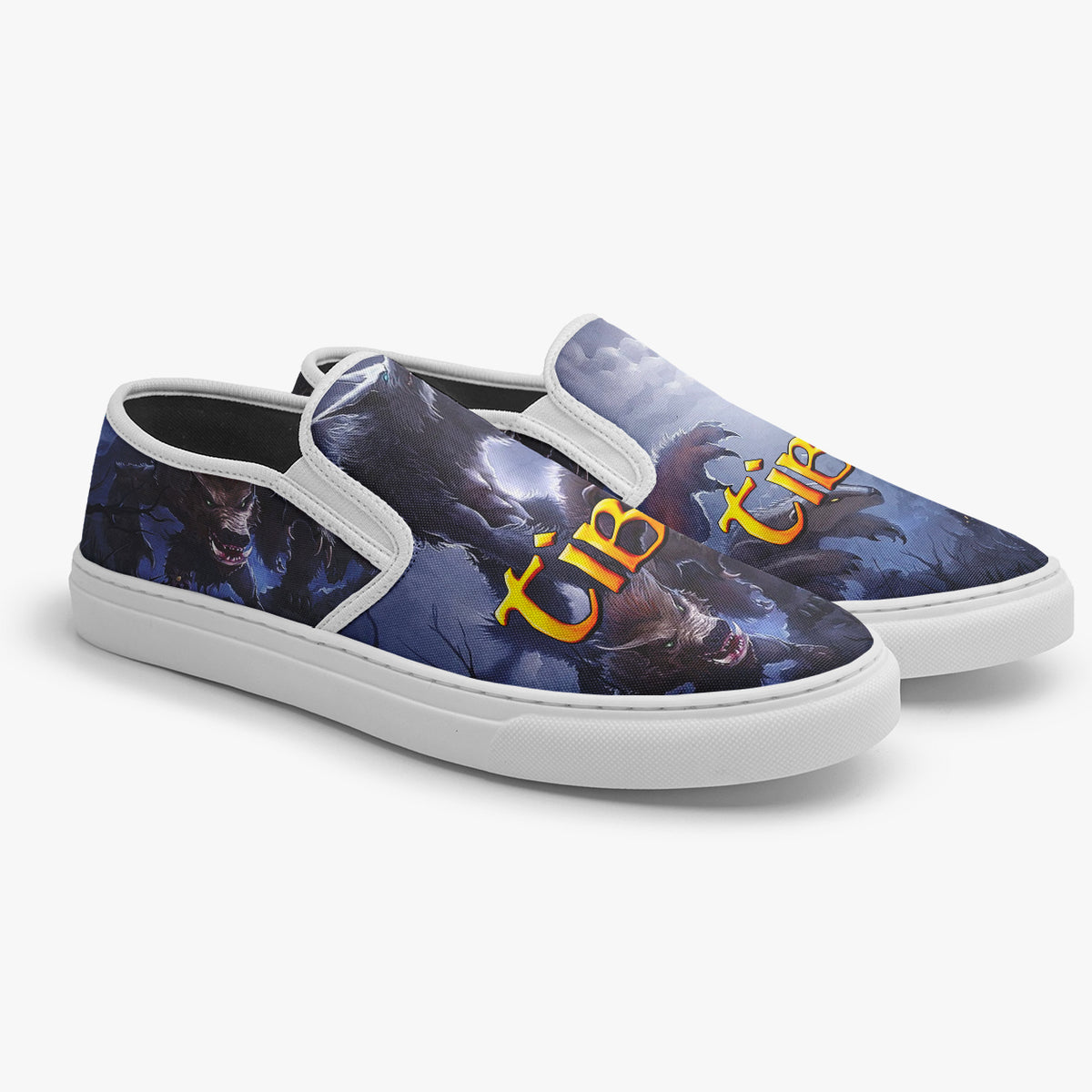 Tênis Slip On Azul Tibia Werewolf Games – Stamp It